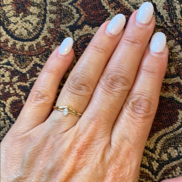 Jewelry | New 14k Real Gold Oval Promise Ring Engagement Ring | Poshmark